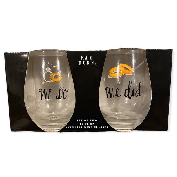 Rae Dunn | Dining | Rae Dunn Wedding Wine Glasses | Poshmark